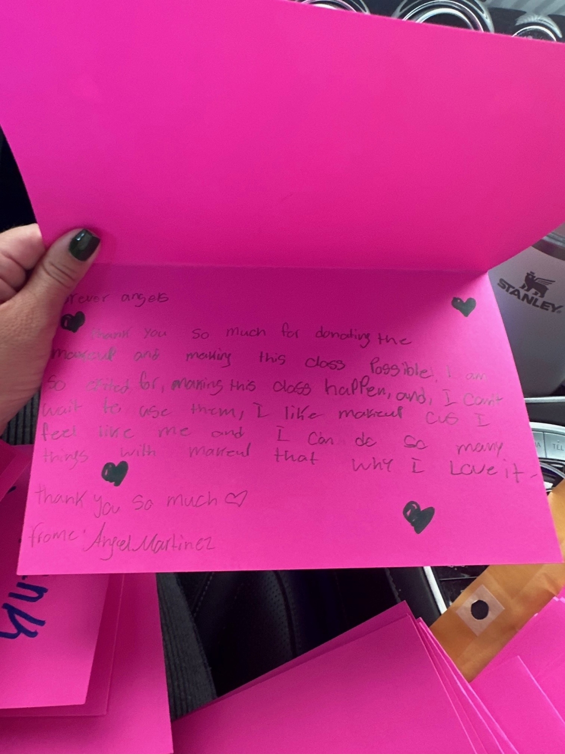 Middle School Thank You Letters – The Forever Angels